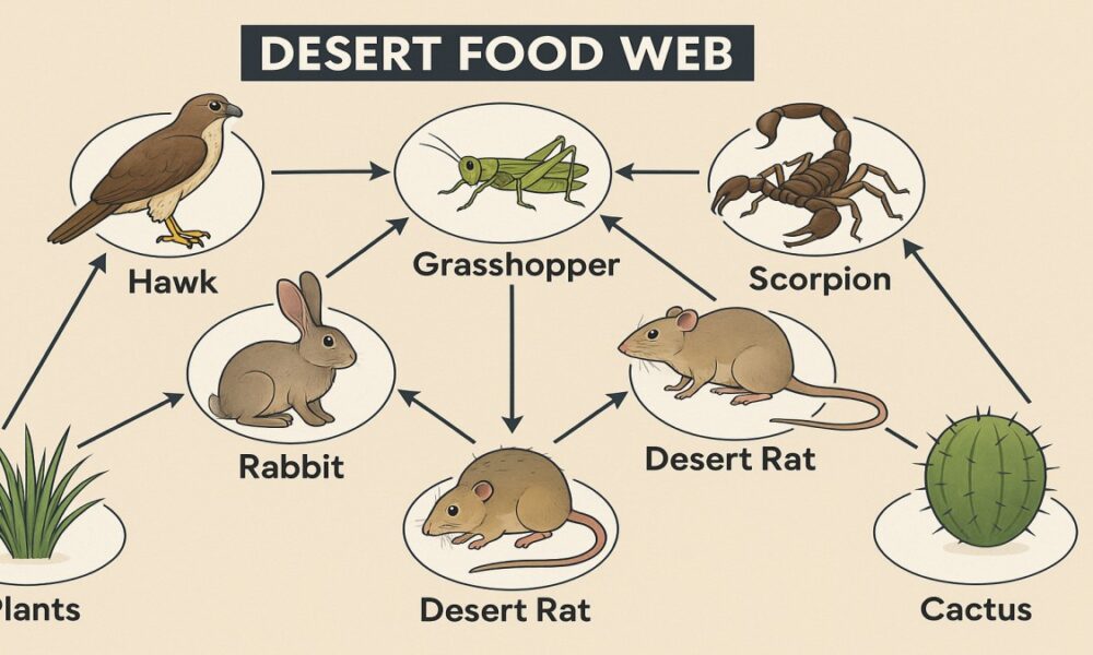 Desert Food Web: The Circle of Survival in Arid Lands - Gessolini